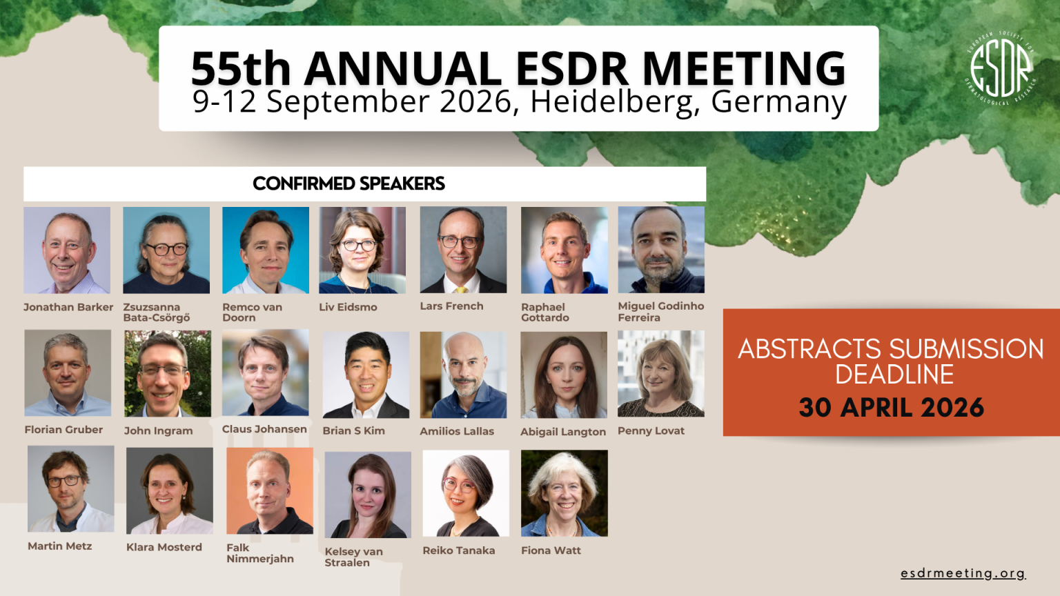 ESDR Abstract Deadline 30th April 2026 - BSID